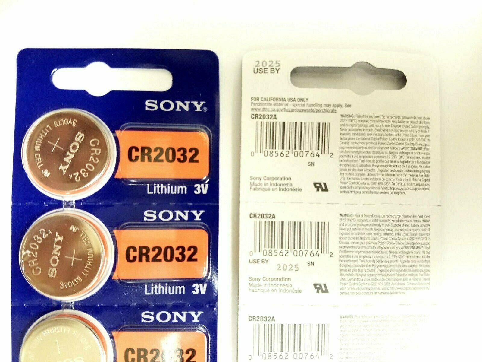 **FRESHLY NEW**10x SONY CR2032 Lithium Battery 3V Exp 2028 Pack 10 pcs ...
