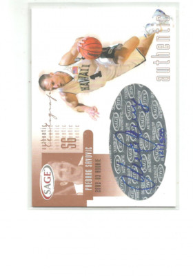 2002 SAGE AUTOGRAPHS BRONZE #A27 PREDRAG SAVOVIC 121/500 | eBay