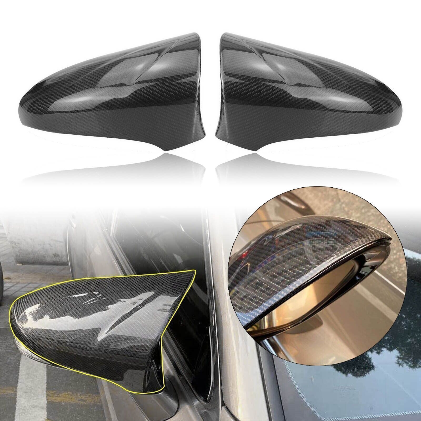 Carbon Fiber Side Rearview Mirror Cover Cap For Lexus IS RC 200 300 350 ...
