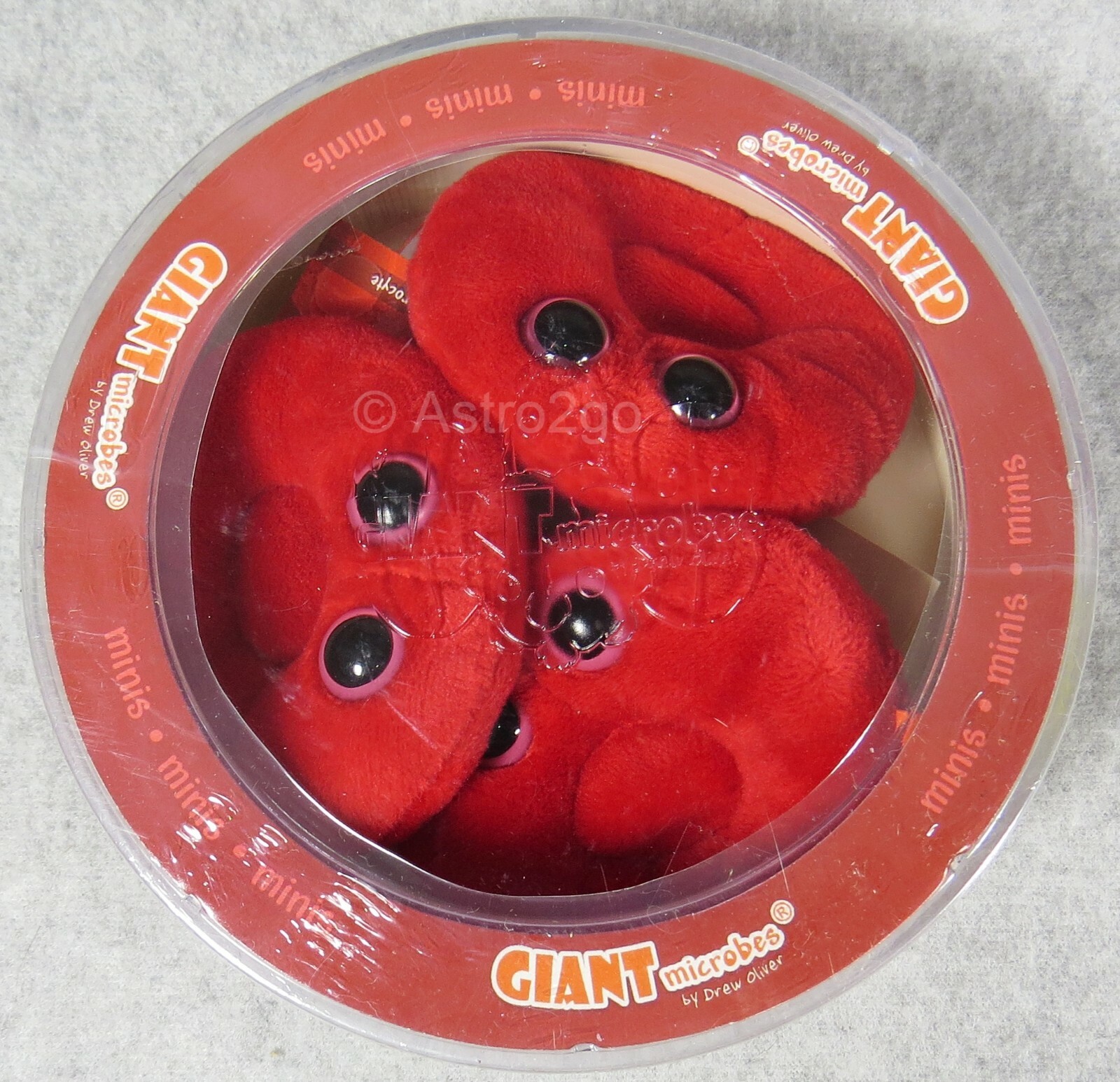 GIANT MICROBES-RED BLOOD CELL PETRI DISH-Stuffed Plush Hemoglobin ...