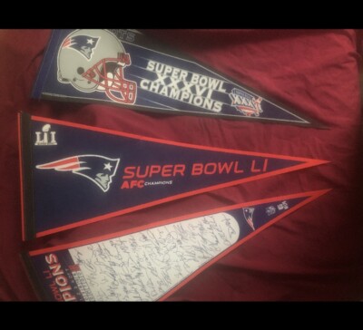 New England Patriots Lot Of (3) Super Bowl Pennants Tom Brady | eBay