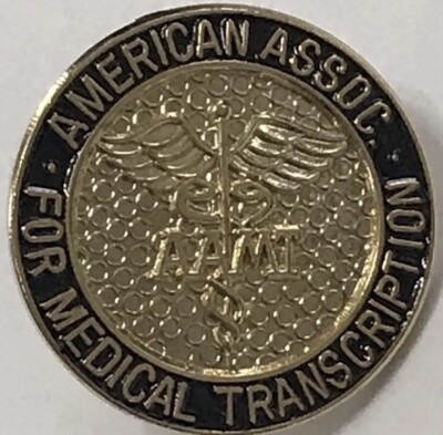 American Association For Medical Transcription AAMT Pin | eBay