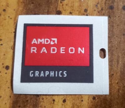New Genuine AMD Radeon Graphics Logo Sticker Label | eBay