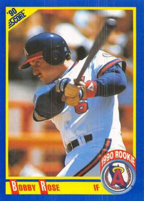 1990 Score #604 Bobby Rose NM-MT Angels | eBay