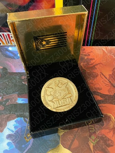 Cyberpunk Phantom Liberty 24K Gold Plated NUSA Challenge Coin Figure ...