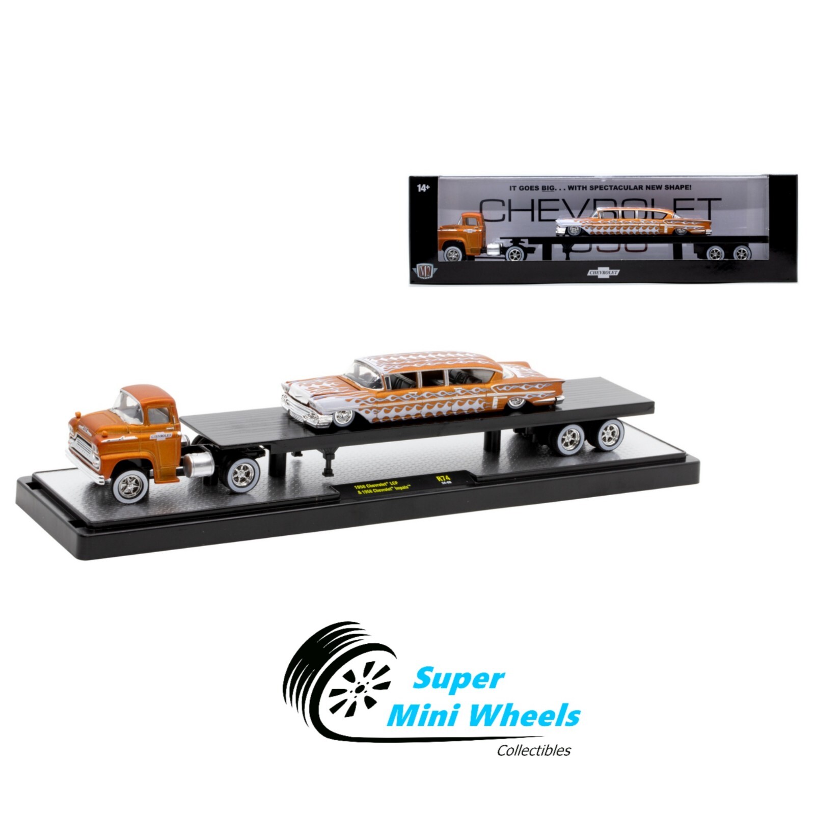 M2 Machines 1:64 1958 Chevrolet LCF & 1958 Chevrolet Impala R74 24-09 ...