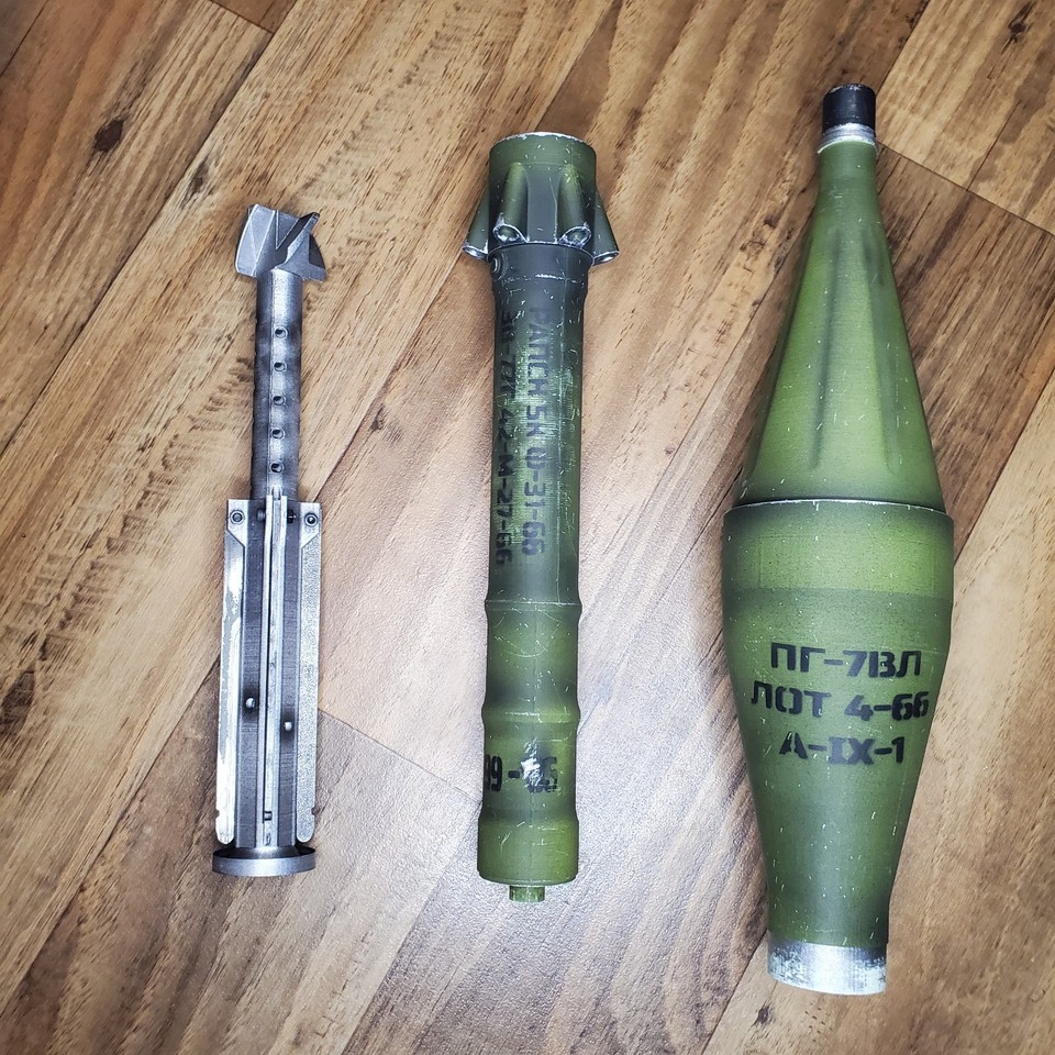 Replica Russian RPG-7 PG-7VL 35inch Rocket Propelled 3D Print Display ...