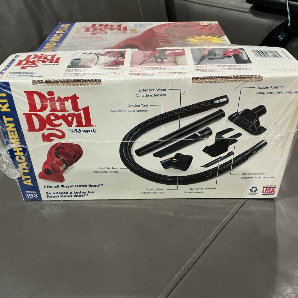 Vtg Dirt Devil Plus Hand Vac Model 08130 Handheld Vacuum New In Box NOS ...
