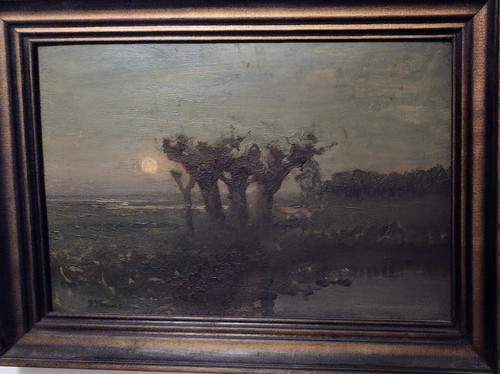 Ukrainian impressionist I. Trusz's (a.k.a. Trush) "Moon-over-the-pond ...