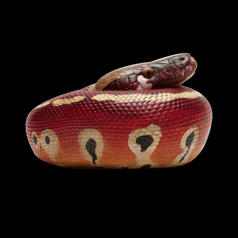 Animal Heavenly Body Blood Python brongersmai Snake Statue | eBay