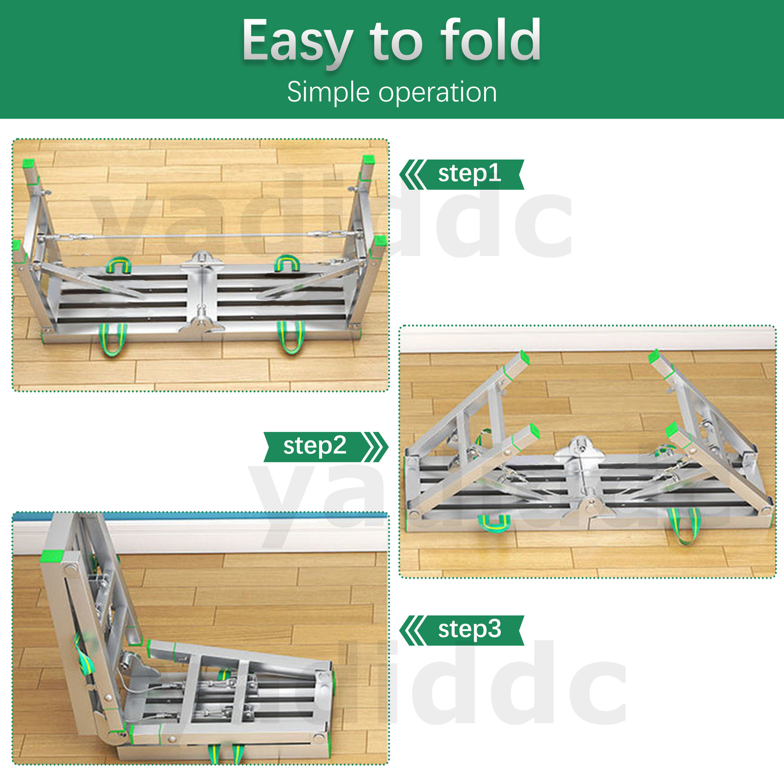 Plasterers working Folding Adjustable Work Platform Hop Up 60CM-90CM ...
