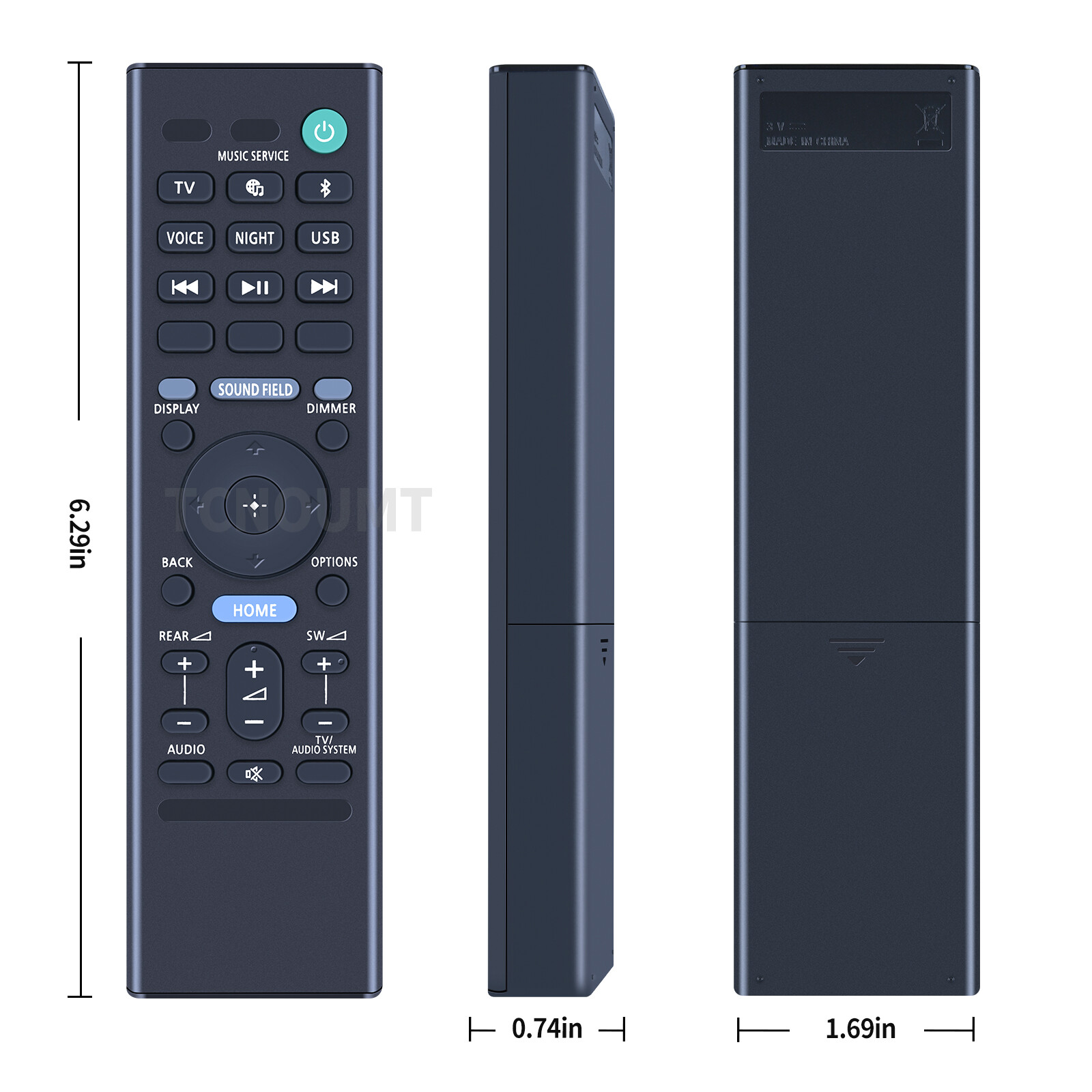 New RMT-AH514U Remote Control For Sony HT-A3000 Soundbar Home Theater ...