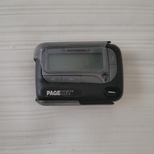 VINTAGE MOTOROLA PAGENET FLEX PAGER BEEPER With Belt Clip Tested ...