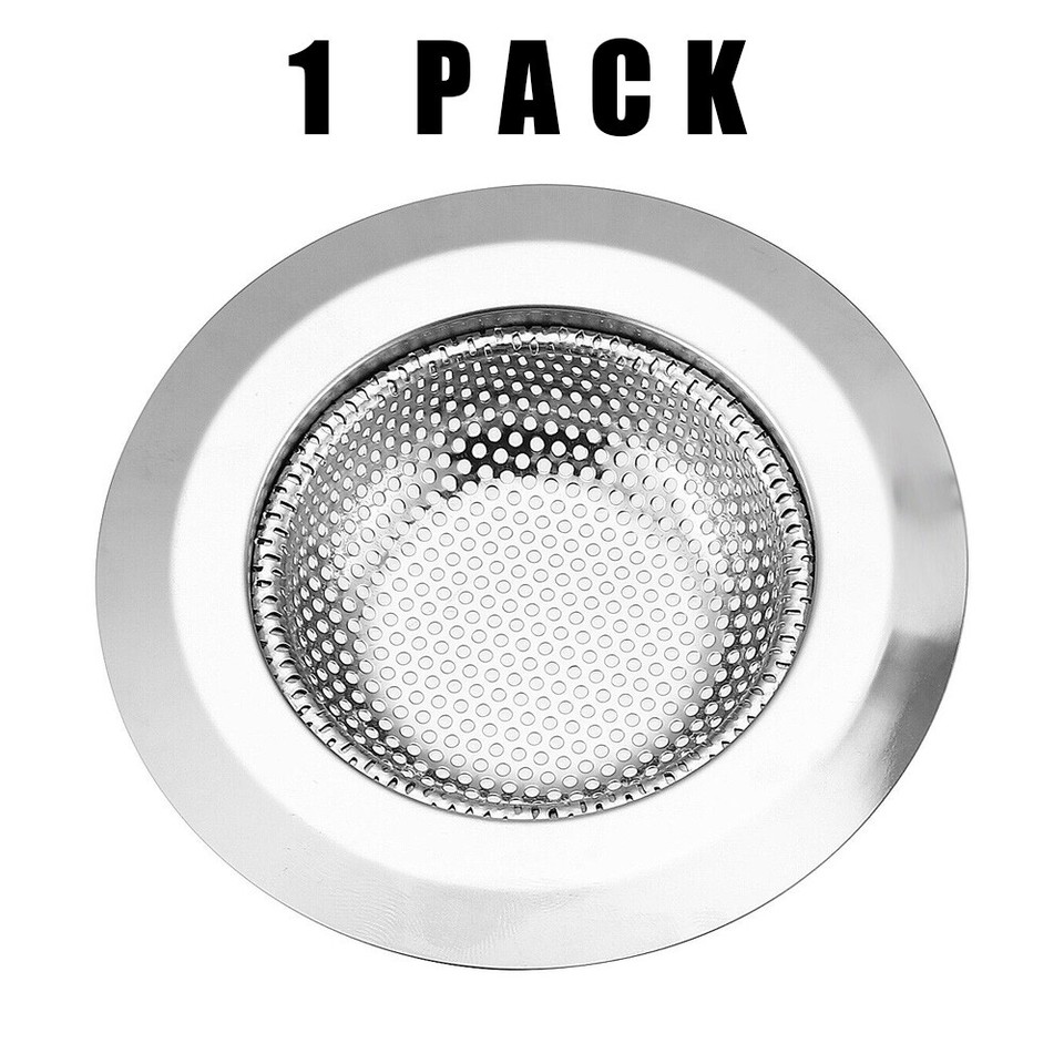 4.5" Kitchen Sink Strainer Stopper Stainless Steel Drain Basket Waste ...