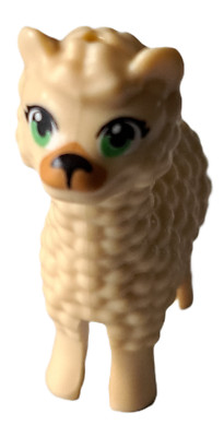 LEGO ALPACA/LLAMA, FRIENDS with BRIGHT GREEN EYES, BLACK NOSE ...