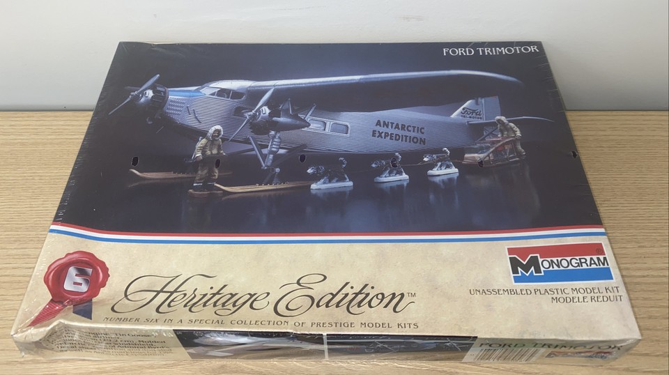 1983 Monogram 1:77 Ford Trimotor Heritage Edition Plastic Aircraft ...