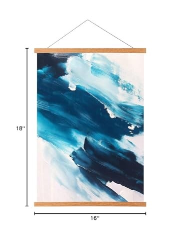 FALAMON Magnetic Poster Hanger Frame, 18x12 18x24 18x28 Teak Wood ...