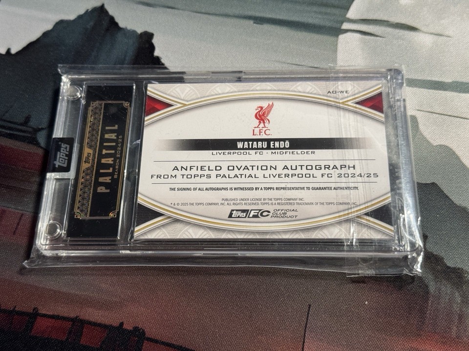 Topps Liverpool Palatial Wataru Endo Auto /25 - Liverpool & Japan | eBay
