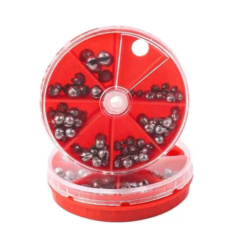 Fishing Weights Sinkers 205pcs,5 Sizes Lead Weights Round Split Shot ...