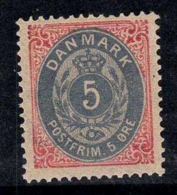 Danimarca 1879 Mi. 24 IYA Nuovo ** 100% 5 o, stemma | eBay