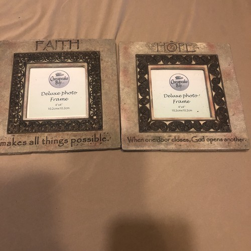picture frame lot 2 frames religious Faith And Hope | eBay