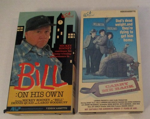 2 USA Home Video VHS Tapes Bill On His Own & Carry Me Back 1980's Drama ...