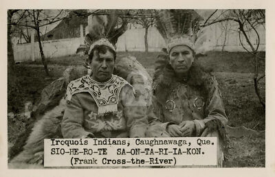 Iriquois Indians, Caughnawaga, Quebec Canada RPPC Photo Postcard Copy ...