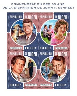John F. Kennedy Jacqueline Kennedy Robert F. Kennedy MNH Stamps 2018 ...