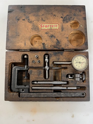 Starrett 196 Universal Back Plunger Dial Indicator Set w/case | eBay