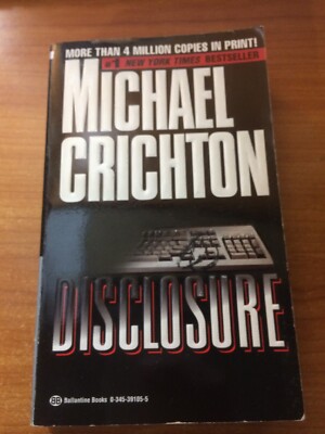 Disclosure by Michael Crichton...PB Novel... | eBay