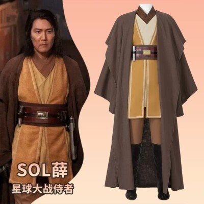 Star Wars The Acolyte Sol Jedi Master Costume Outfit Cosplay Halloween ...