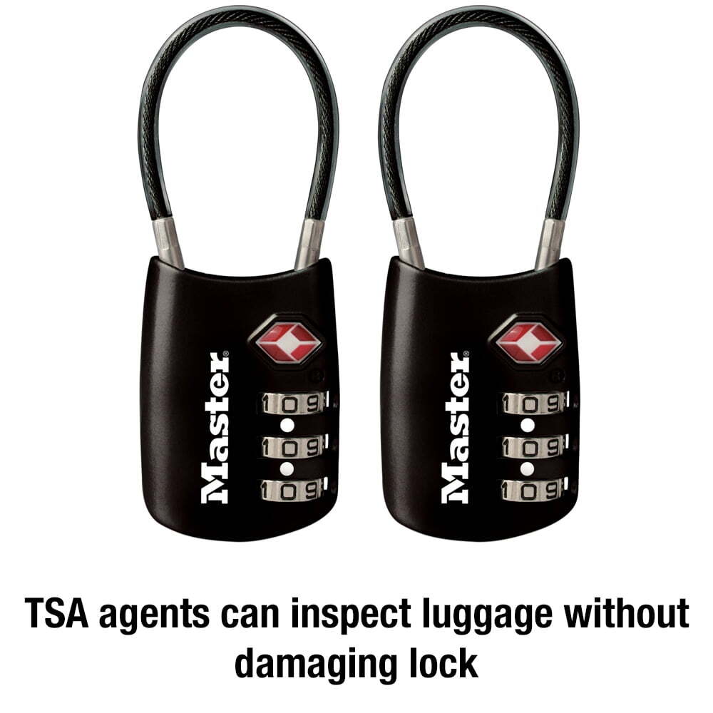 Master Lock Metal 30 mm (1-3/16 in) TSA Approved Combination Lock ...