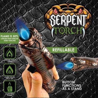 Refillable butane Serpent snake Jet Torch Pistol Windproof | eBay