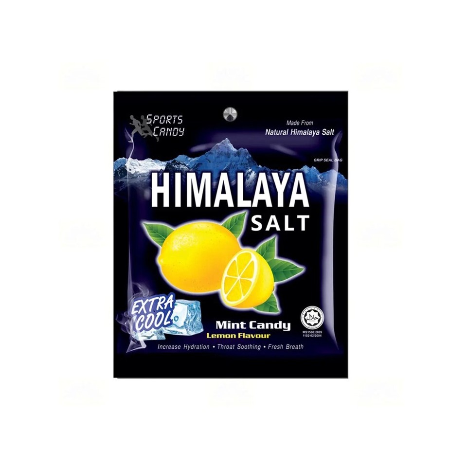 Up to 72 Packs Himalaya Salt Sport Mint Candy Lemon Sore Throat Sweets ...