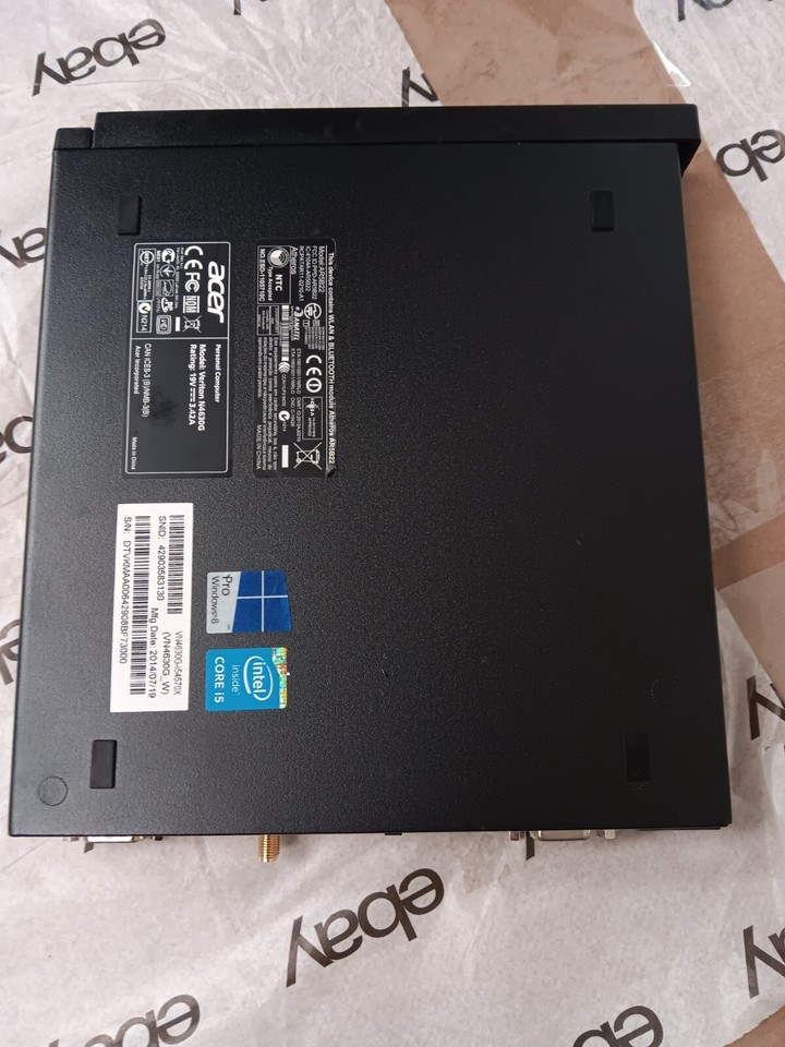 Acer Veriton N4630G Micro PC - i5-4570T /4GB /0GB SSD /NO OS/NO ADAPTER ...
