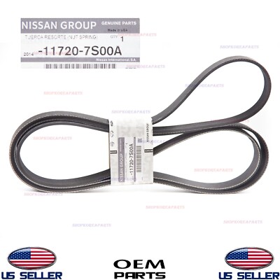 Genuine Serpentine Drive Fan Belt V-Ribbed OEM Nissan Infiniti See ...