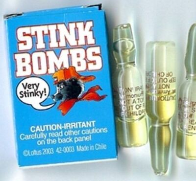 STINK BOMBS - nasty crap prank party joke ( set of 18 VIALS - 6 BOXES ...