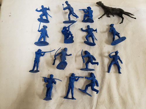 Vintage Marx Fort Apache BLUE Cavalry /Defenders Soldiers 54MM | eBay
