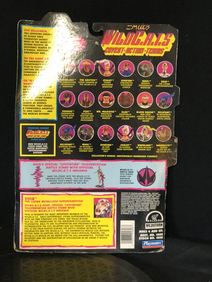 Jim Lee's Wildcats WildC.A.T.S. Void Action Figure New in Box | eBay