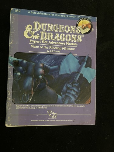 Advanced Dungeons & Dragons Module M2 Maze Of The Riddling Minotaur ...