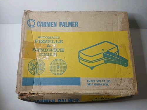 Carmen Palmer Pizzelle Waffle Maker Machine In Original Box NO POWER ...