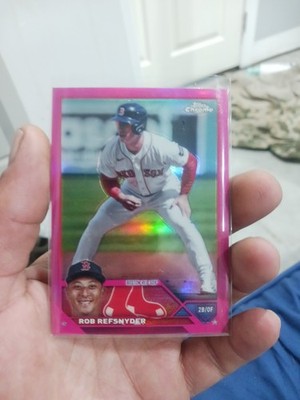 2023 Topps Chrome Update Pink Rob Refsnyder 67/399 Boston Red Sox # ...