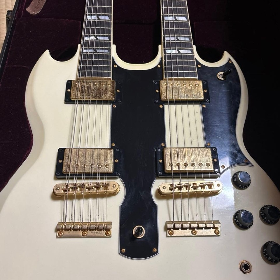 Gibson Custom Shop EDS-1275 Double Neck Alpine White w/ Case Ship to ...