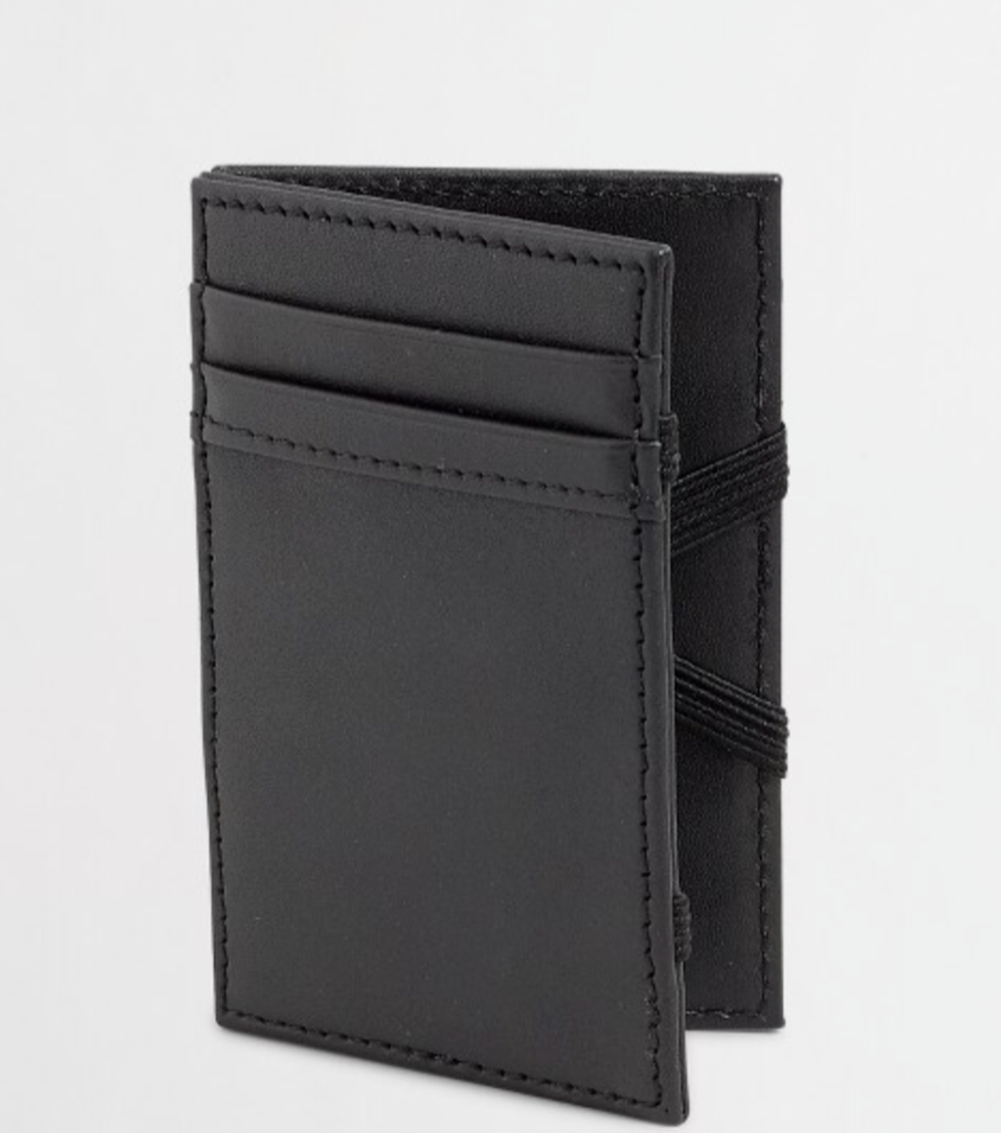 J CREW INSIDE OUT MAGIC WALLET LEATHER BLACK NWT | eBay