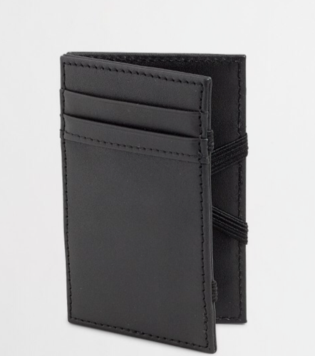 J CREW INSIDE OUT MAGIC WALLET LEATHER BLACK NWT | eBay