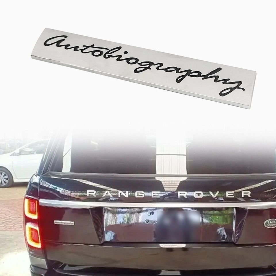 Tailgate Emblem ABS Autobiography Letters Rear Trunk Badge Replacement ...