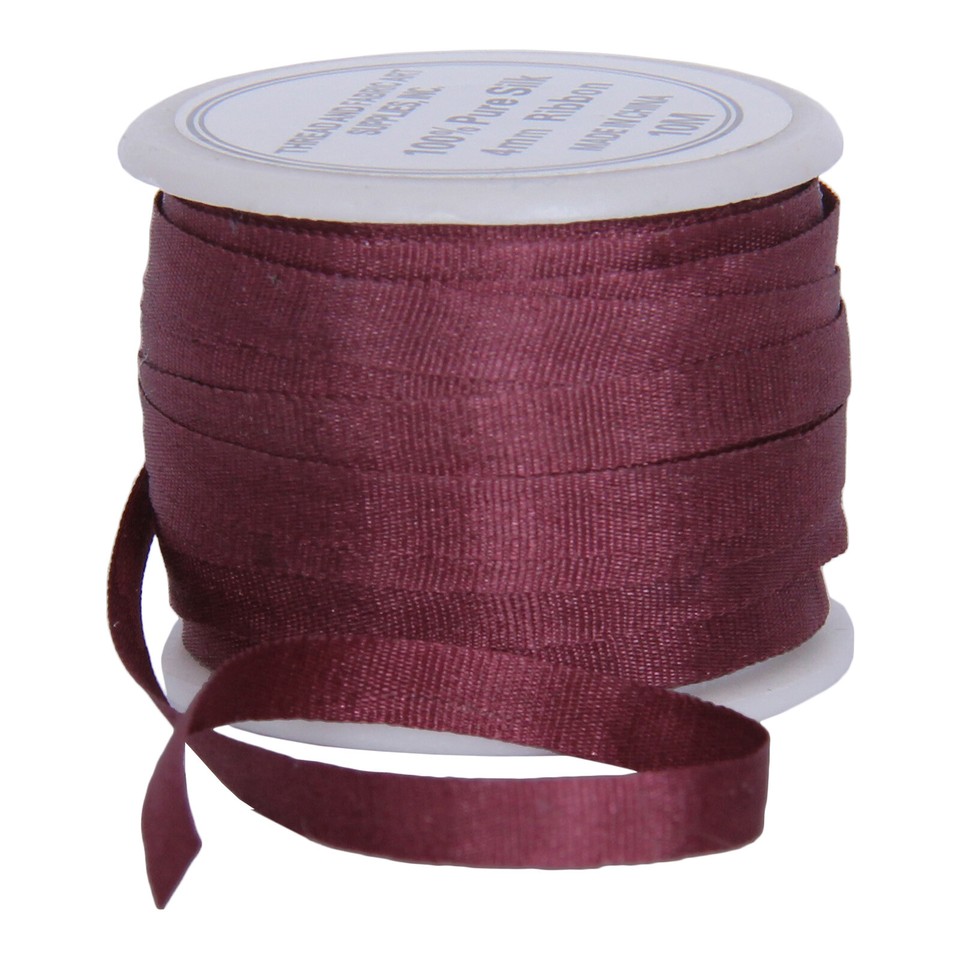 PURE SILK RIBBON 2MM, 4MM, 7MM - 50 COLORS - 3 WIDTHS - THREADART | eBay