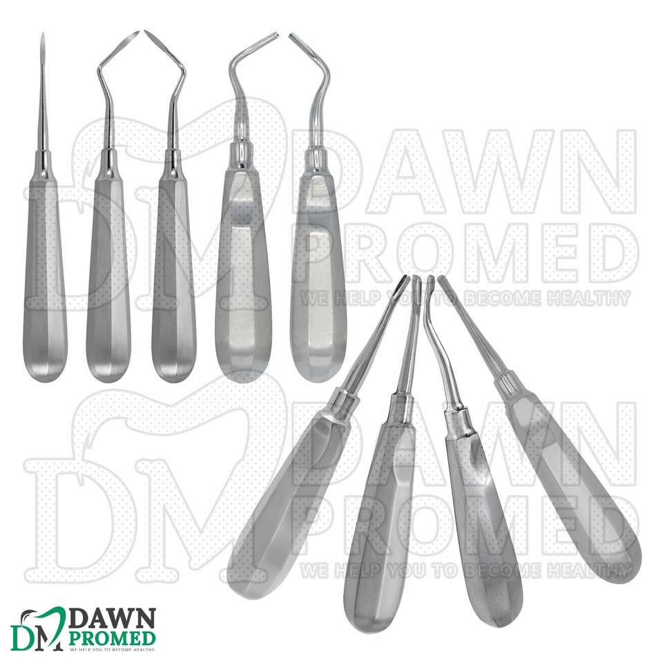 75 Pcs Oral Dental Extracting Surgery Kit Elevator Forceps Set German ...
