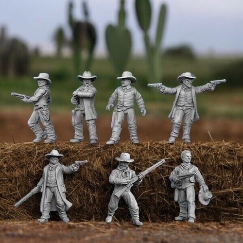 28mm Black Gunslingers -Wild West Wargames & Collectors Figures Dead ...