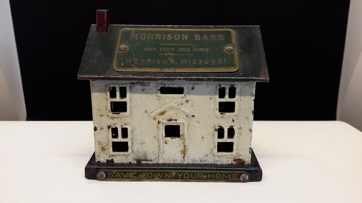 Morrison Bank. Morrison Missouri. Metal House Building. Vintage | eBay